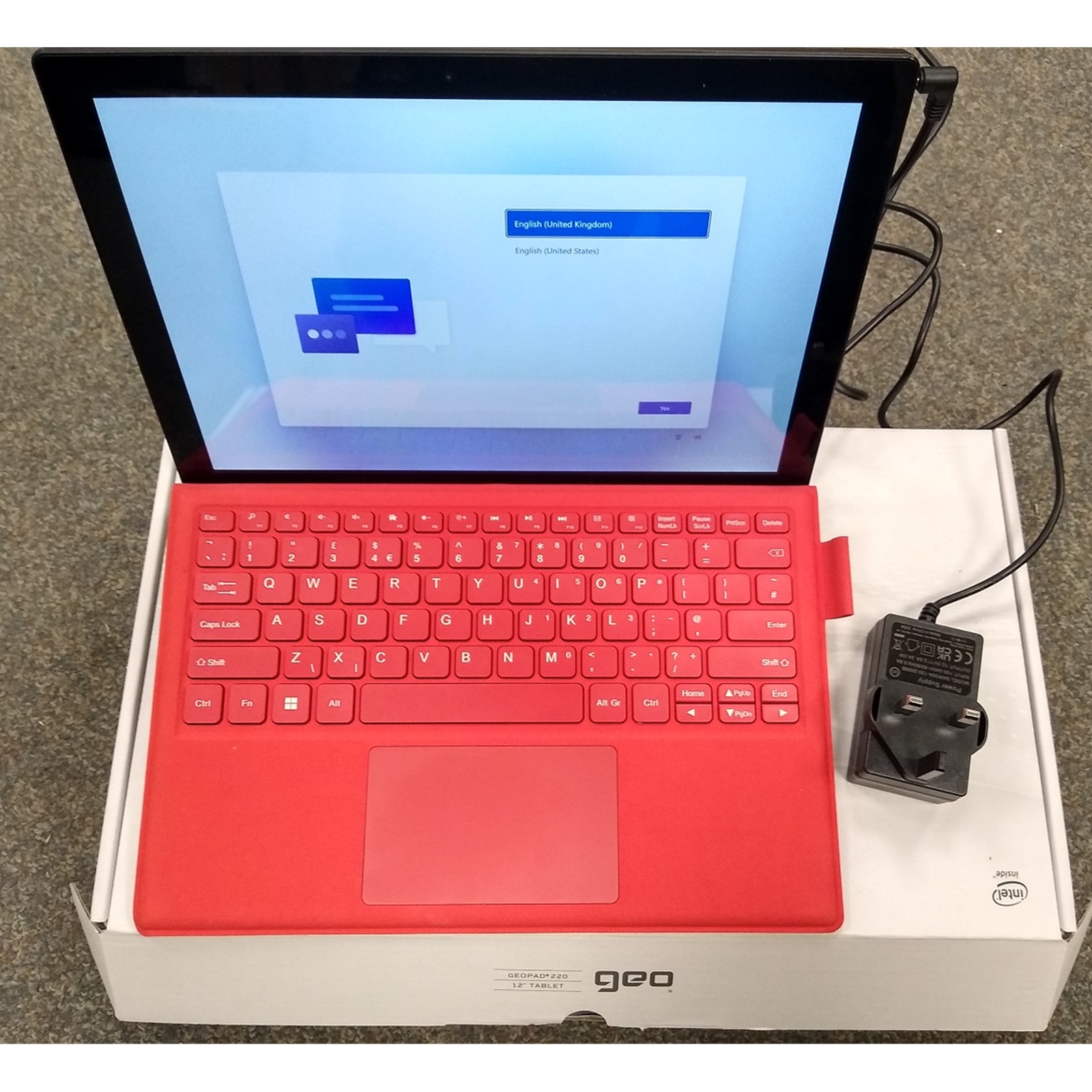 Geo GeoPad 220 2-in-1 Laptop/Tablet, 12.1 Inch 2K Touchscreen, Intel ...