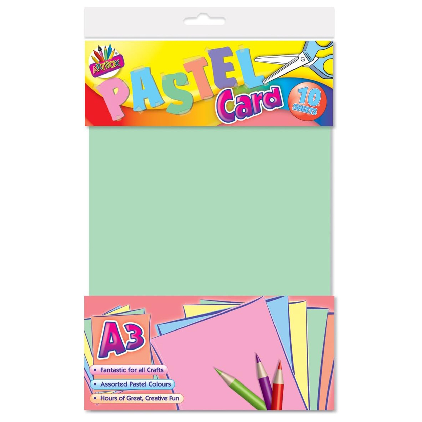 A3 Pastel Card 10 Sheets - CC Inks Ltd