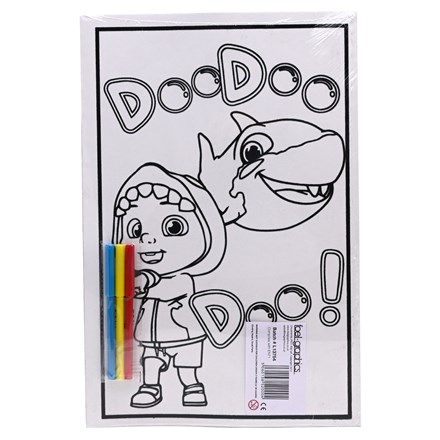 MEDIUM FELT COLOURING BOARD – CM SHARK - CC Inks Ltd